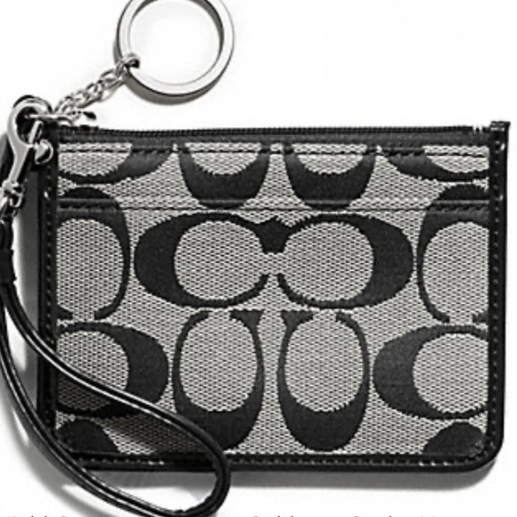 Coach | Bags | Coach Style F49537 Park Signature Id Skinny In Black And ...